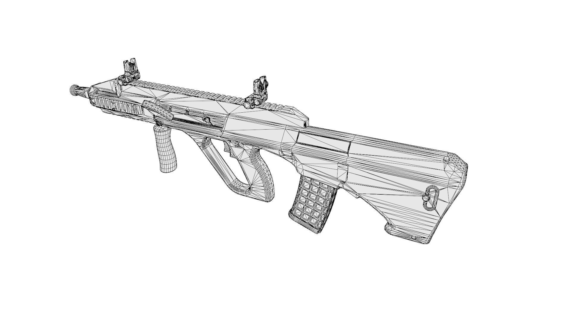 3D model Steyr AUG A3 CQC Kit VR / AR / low-poly | CGTrader