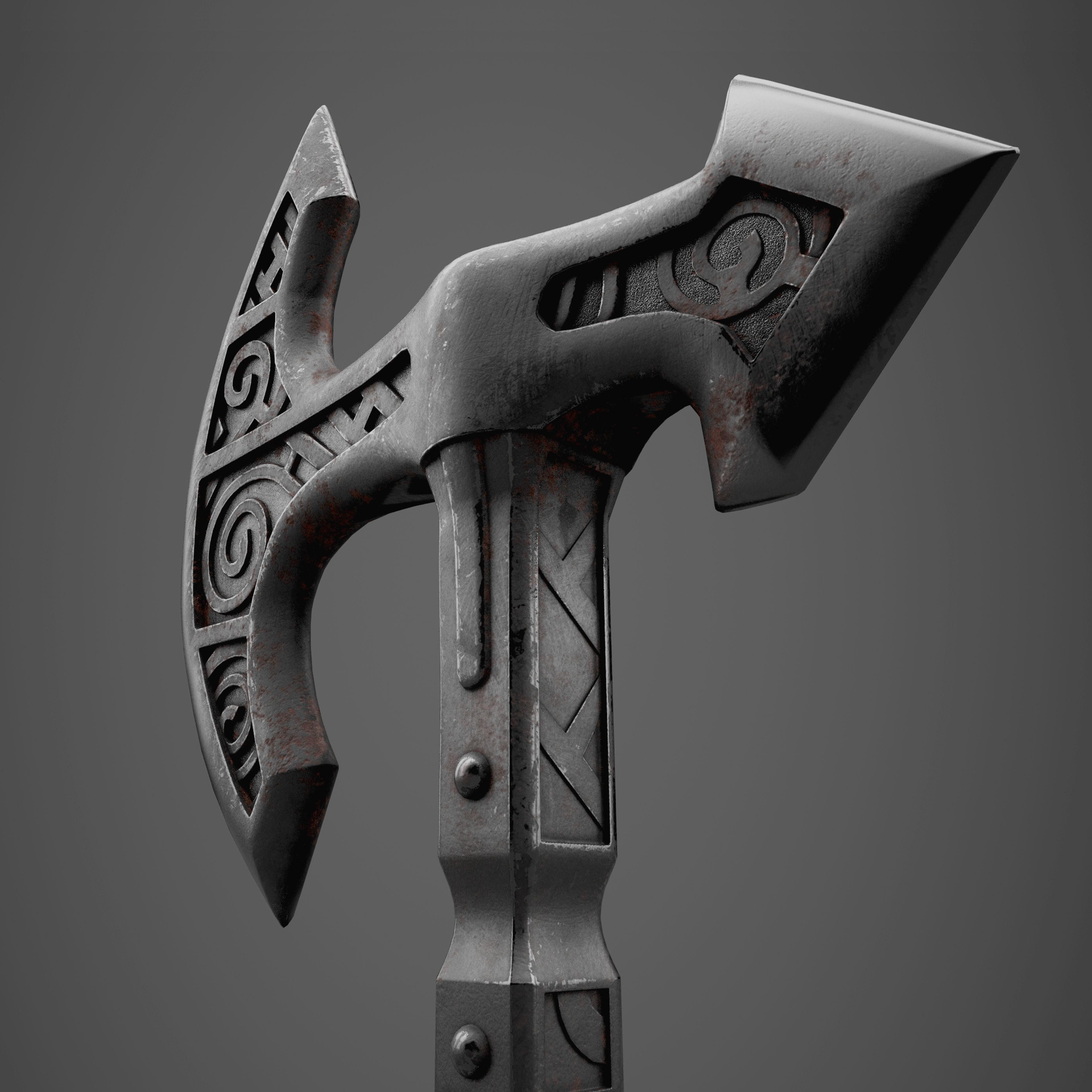 3D model Skyrim axe VR / AR / low-poly | CGTrader