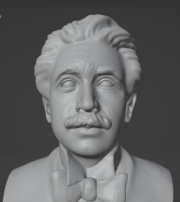 Albert Einstein 3D model 3D printable | CGTrader