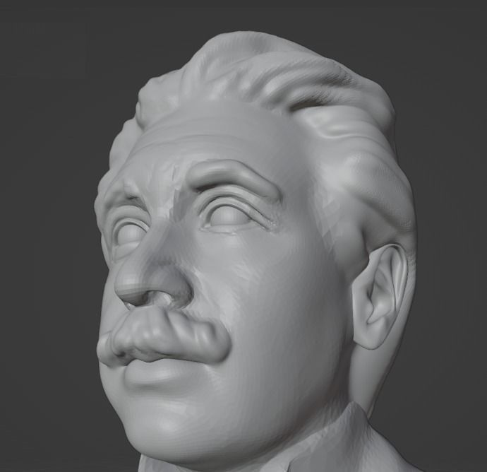 Albert Einstein 3D model 3D printable | CGTrader