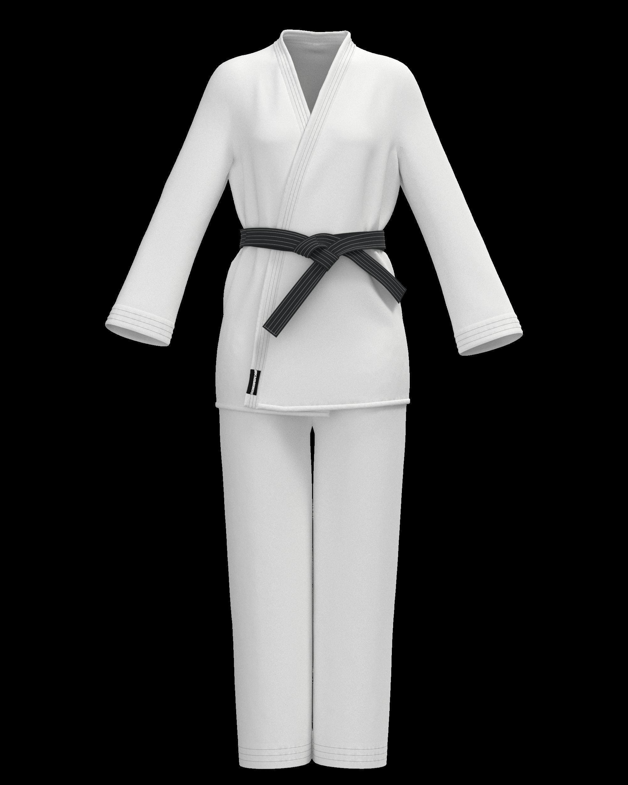 Karate Outfit 3D model | CGTrader