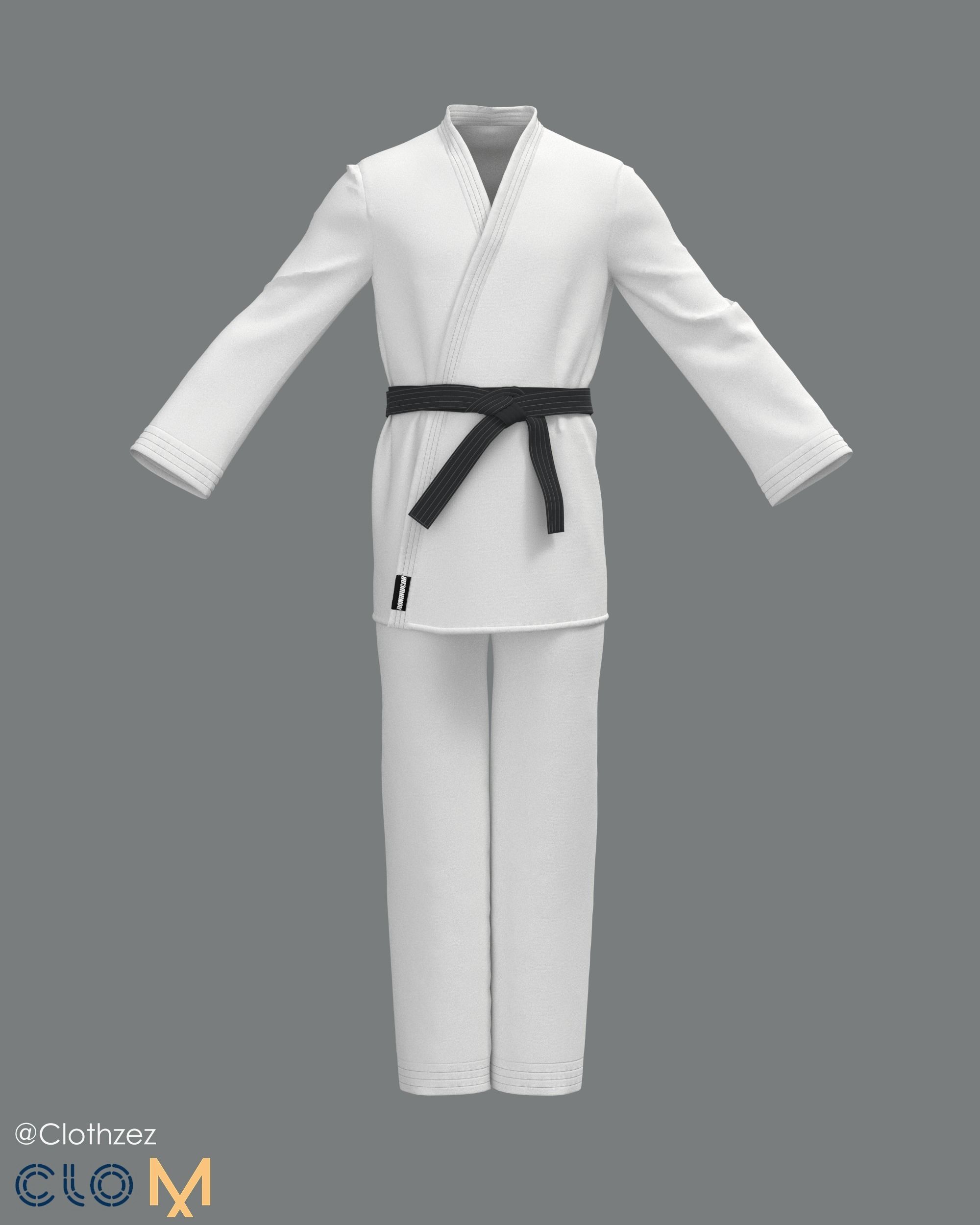 Karate Outfit 3D model | CGTrader