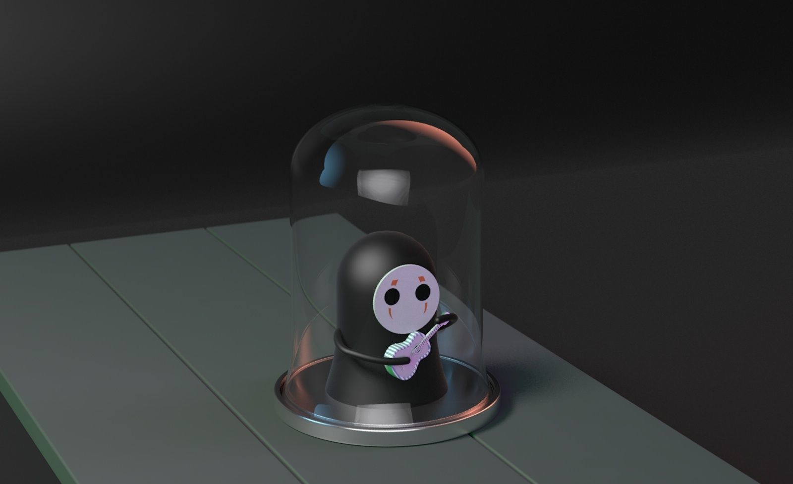 Kaonashi NoFace Faceless Planter Spirited Away Ghibli Chihiro 3D model ...