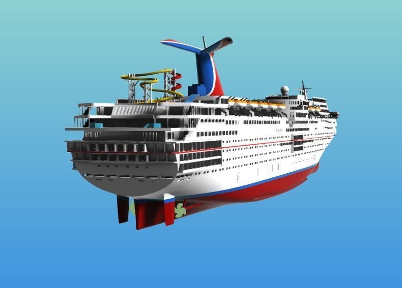 CARNIVAL SENSATION cruise ship 3d printable model 3D model 3D printable ...