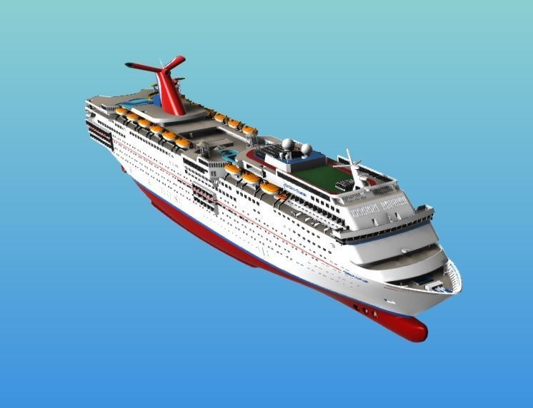 CARNIVAL SENSATION cruise ship 3d printable model 3D model 3D printable ...