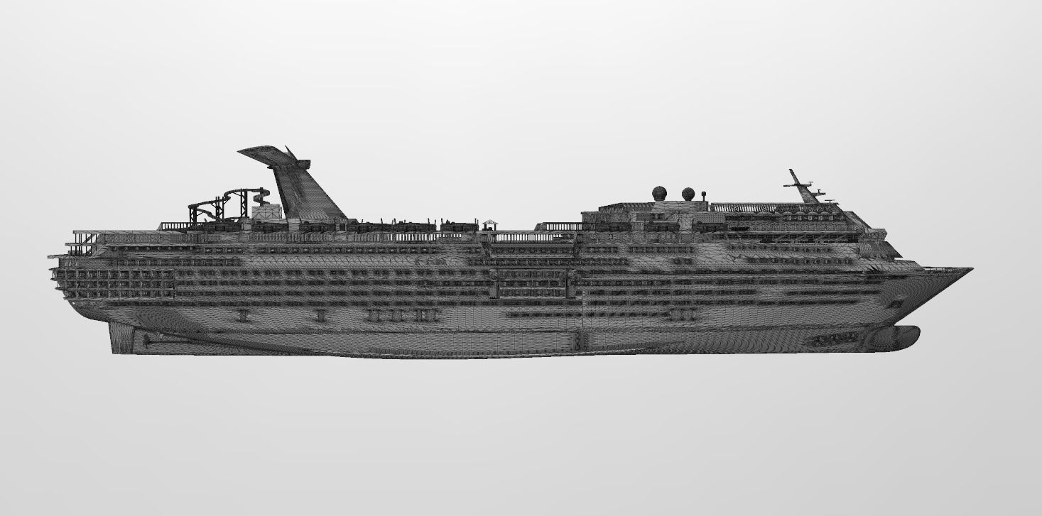 CARNIVAL SENSATION cruise ship 3d printable model 3D model 3D printable ...