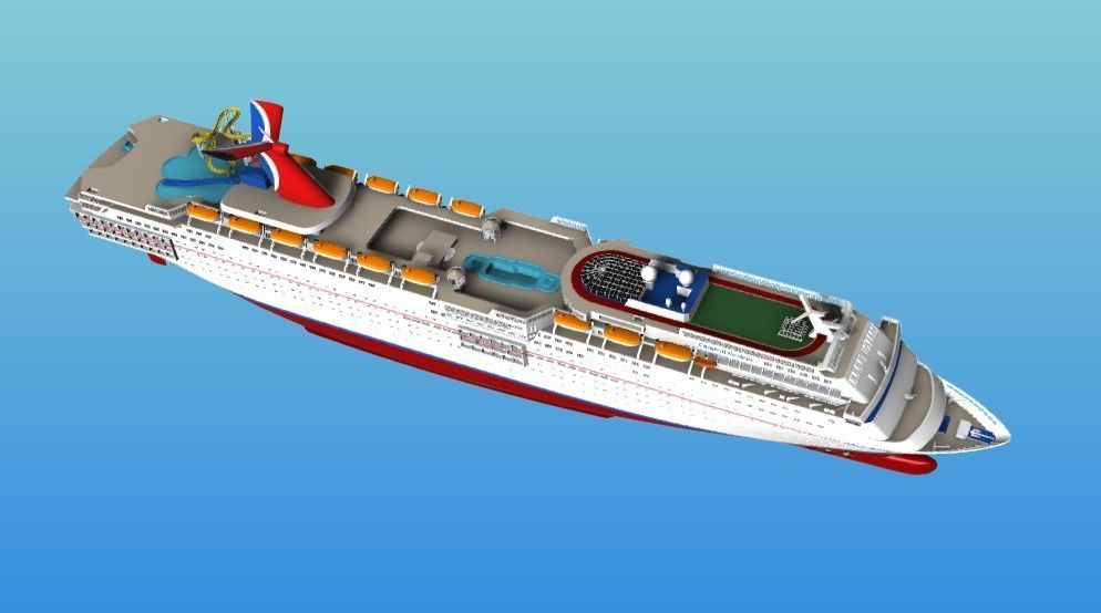 CARNIVAL SENSATION cruise ship 3d printable model 3D model 3D printable ...