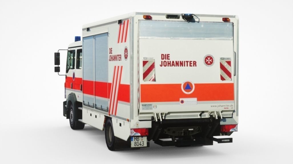3D model MAN TGS Ambulance VR / AR / low-poly | CGTrader