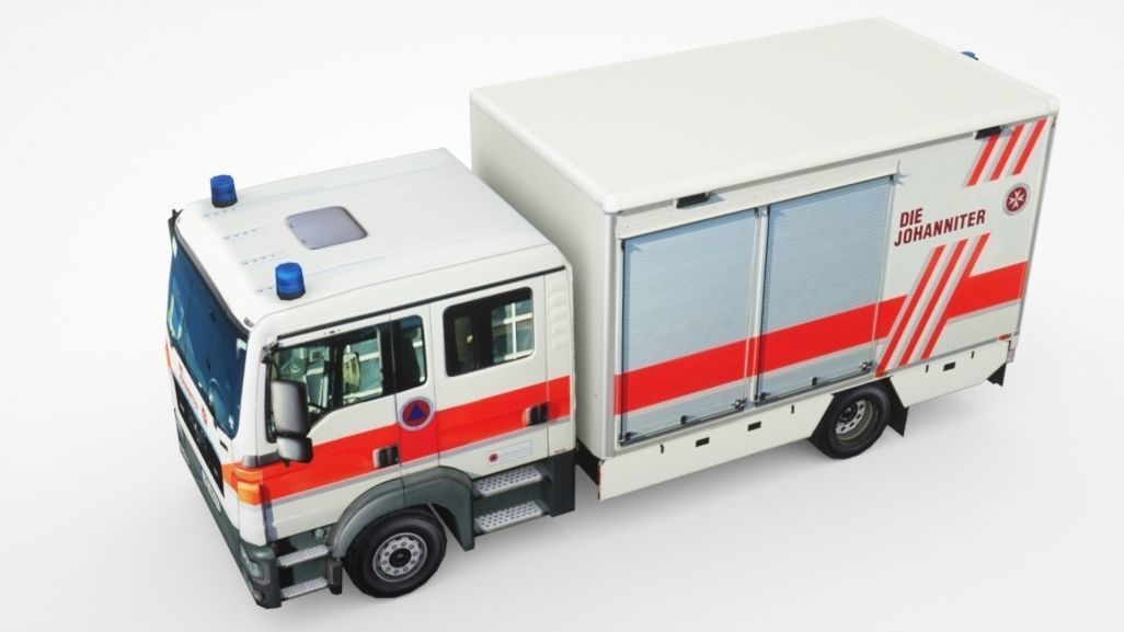 3D model MAN TGS Ambulance VR / AR / low-poly | CGTrader