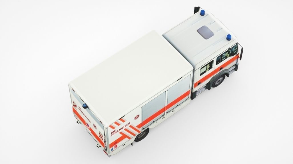 3D model MAN TGS Ambulance VR / AR / low-poly | CGTrader