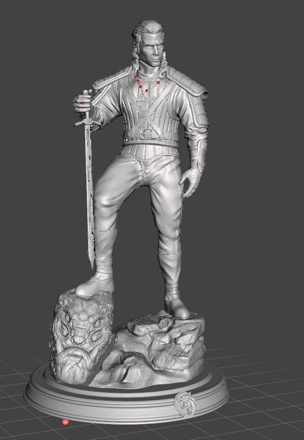 Henry Cavill Adaption The Witcher 3 Model 3D model 3D printable | CGTrader