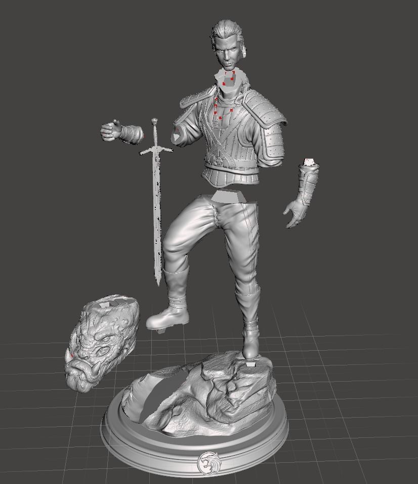 Henry Cavill Adaption The Witcher 3 Model 3D model 3D printable | CGTrader
