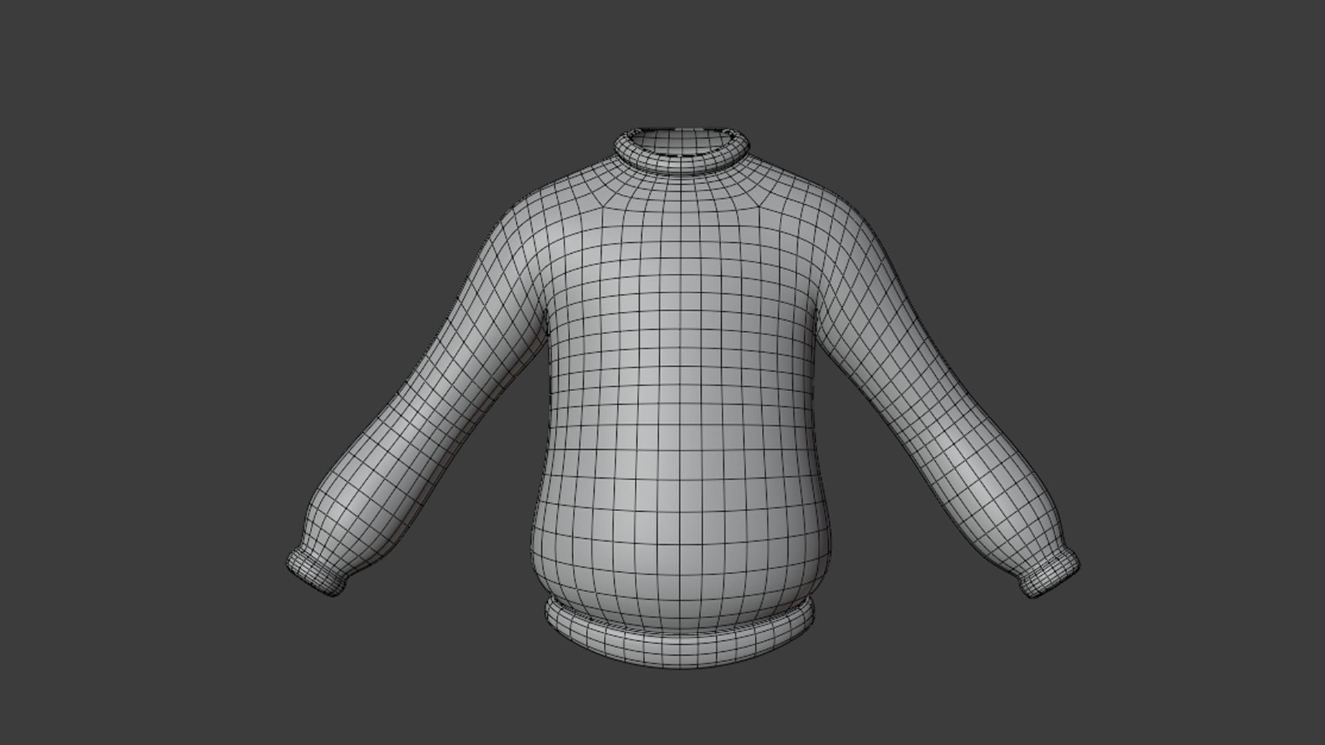 3D model sweater black VR / AR / low-poly | CGTrader