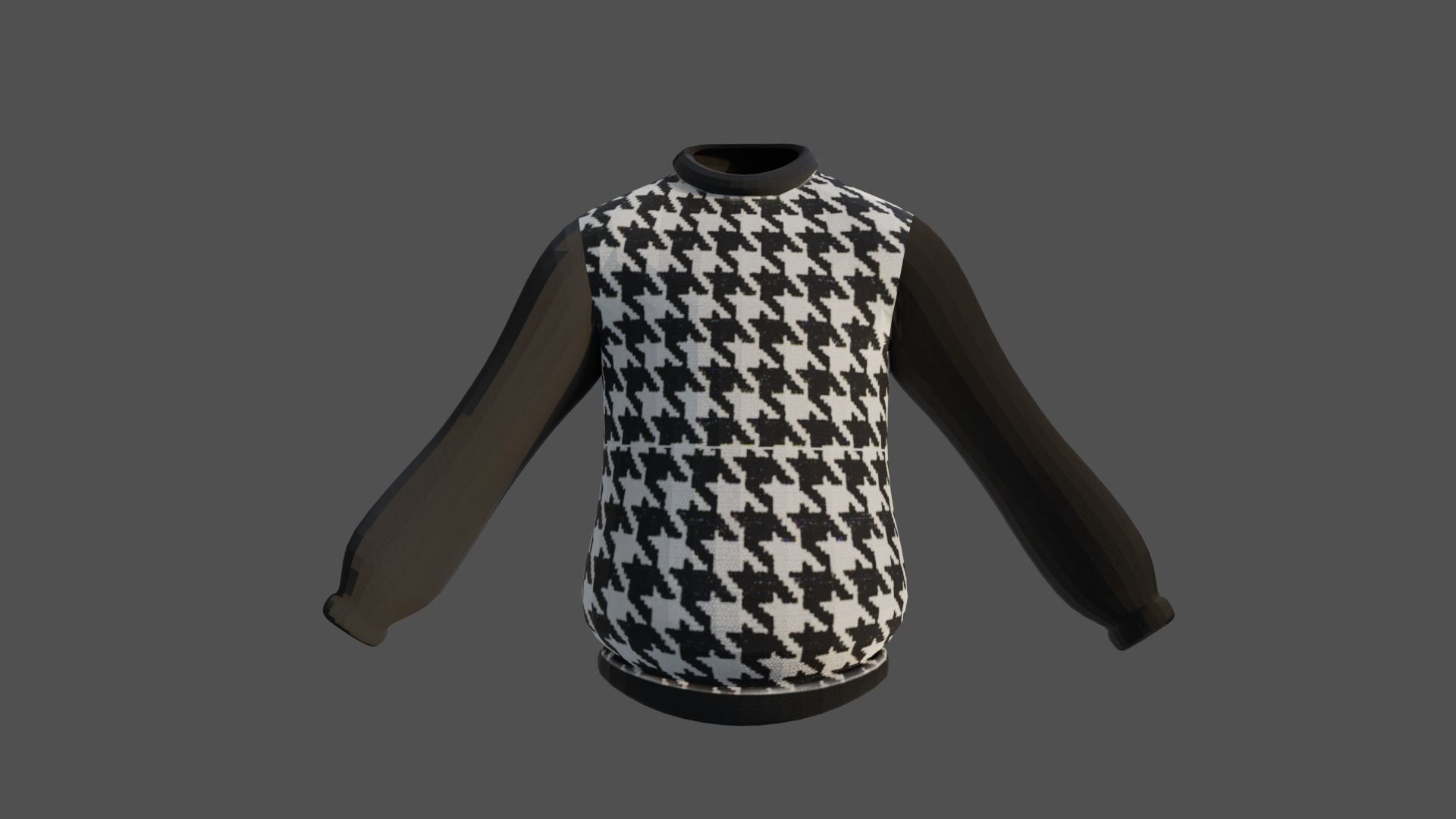 3D model sweater black VR / AR / low-poly | CGTrader