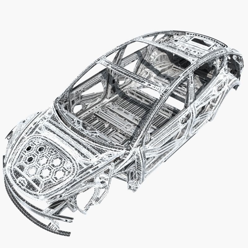 Car frame 3D model | CGTrader