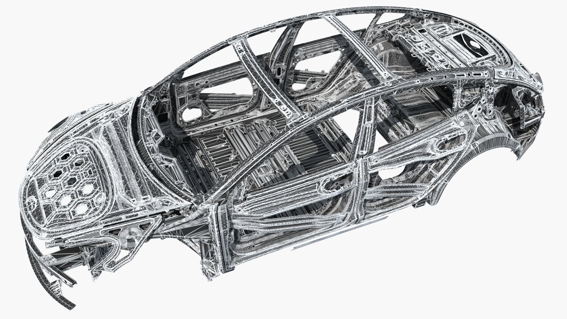 Car frame 3D model | CGTrader