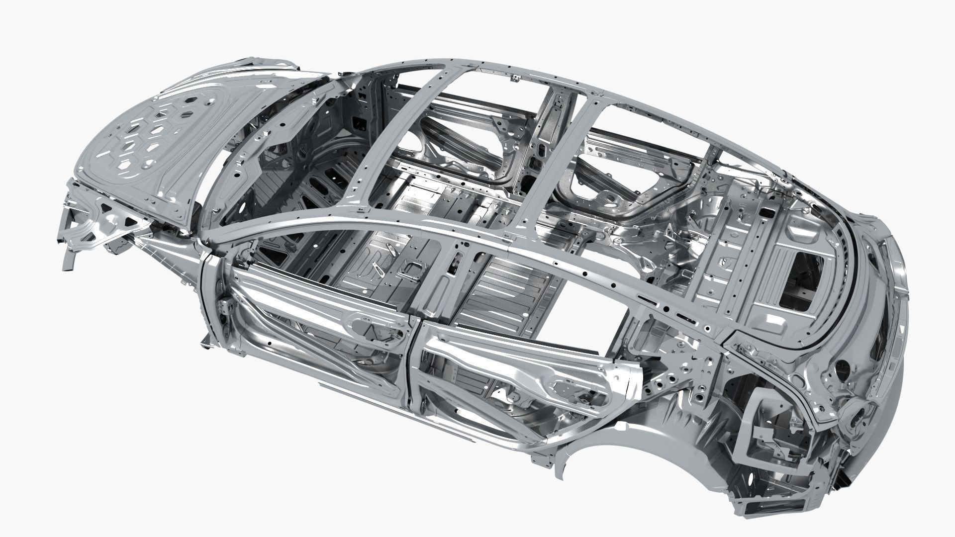 Car frame 3D model | CGTrader