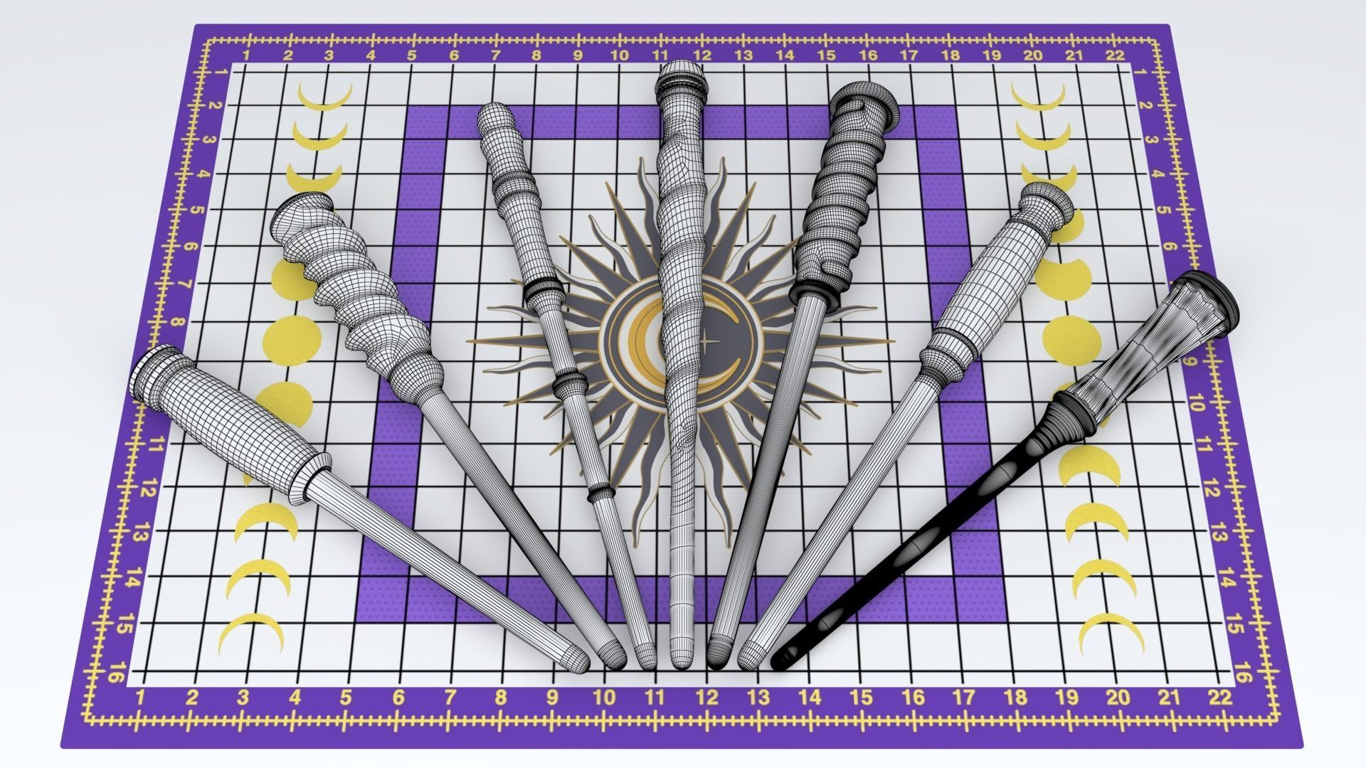 Magical Wands 3D model | CGTrader