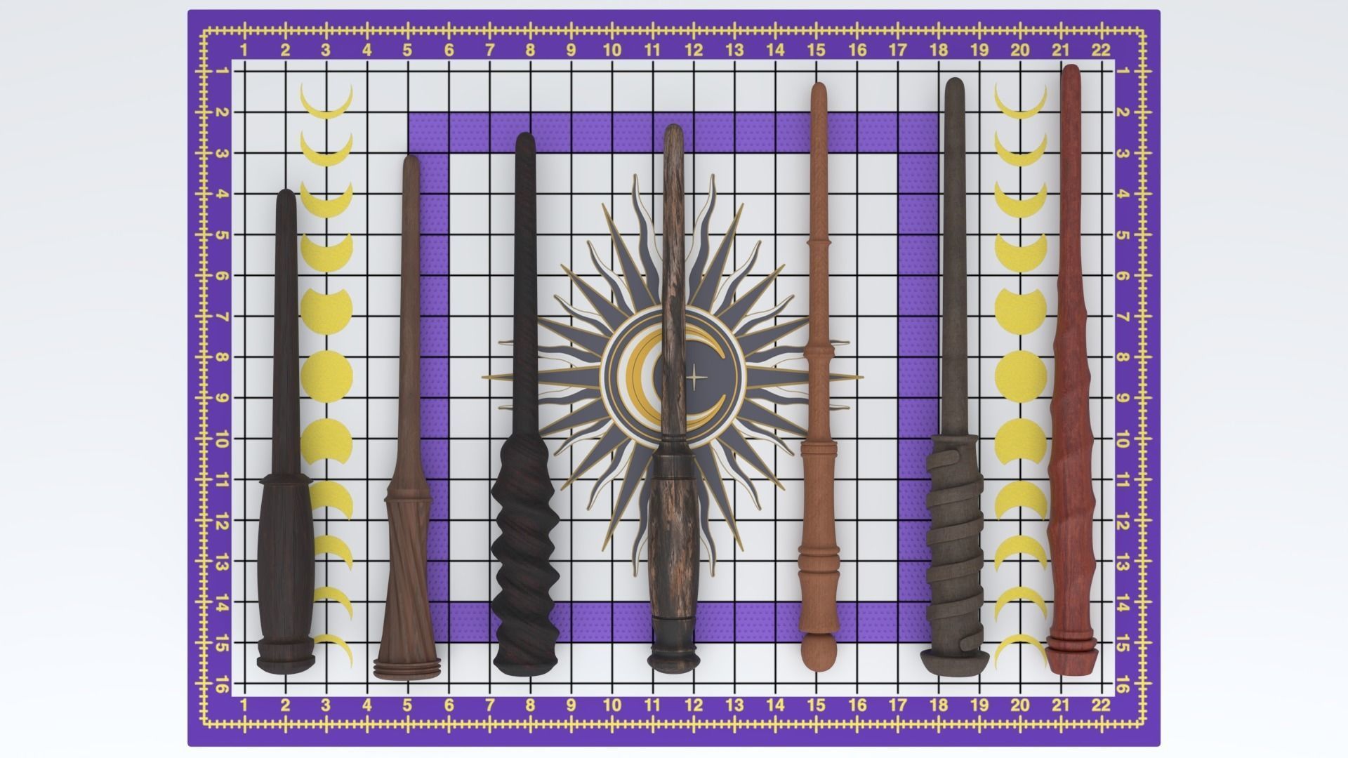 Magical Wands 3D model | CGTrader