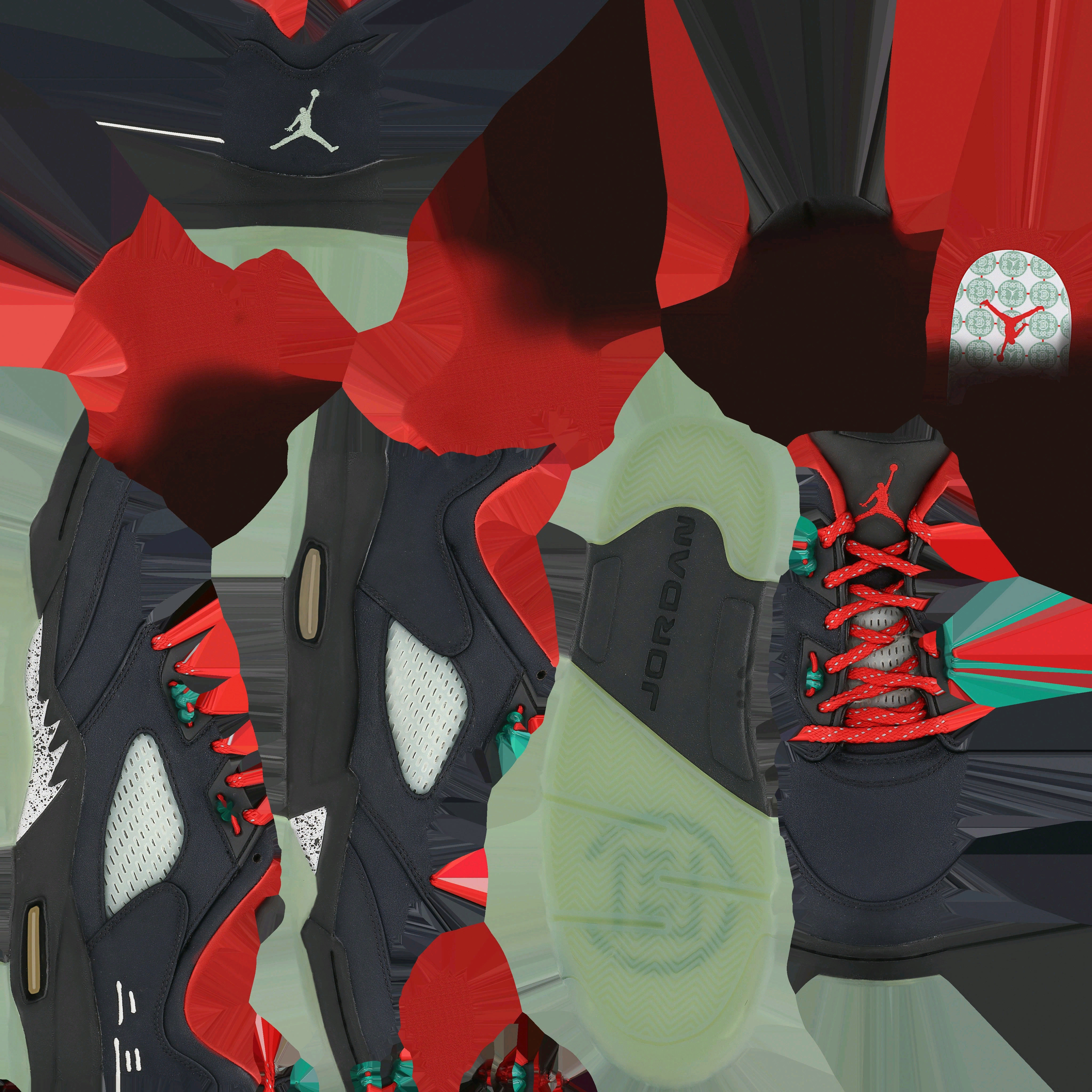 Clot x Nike Air Jordan 5 Retro Low JADE 3D model | CGTrader