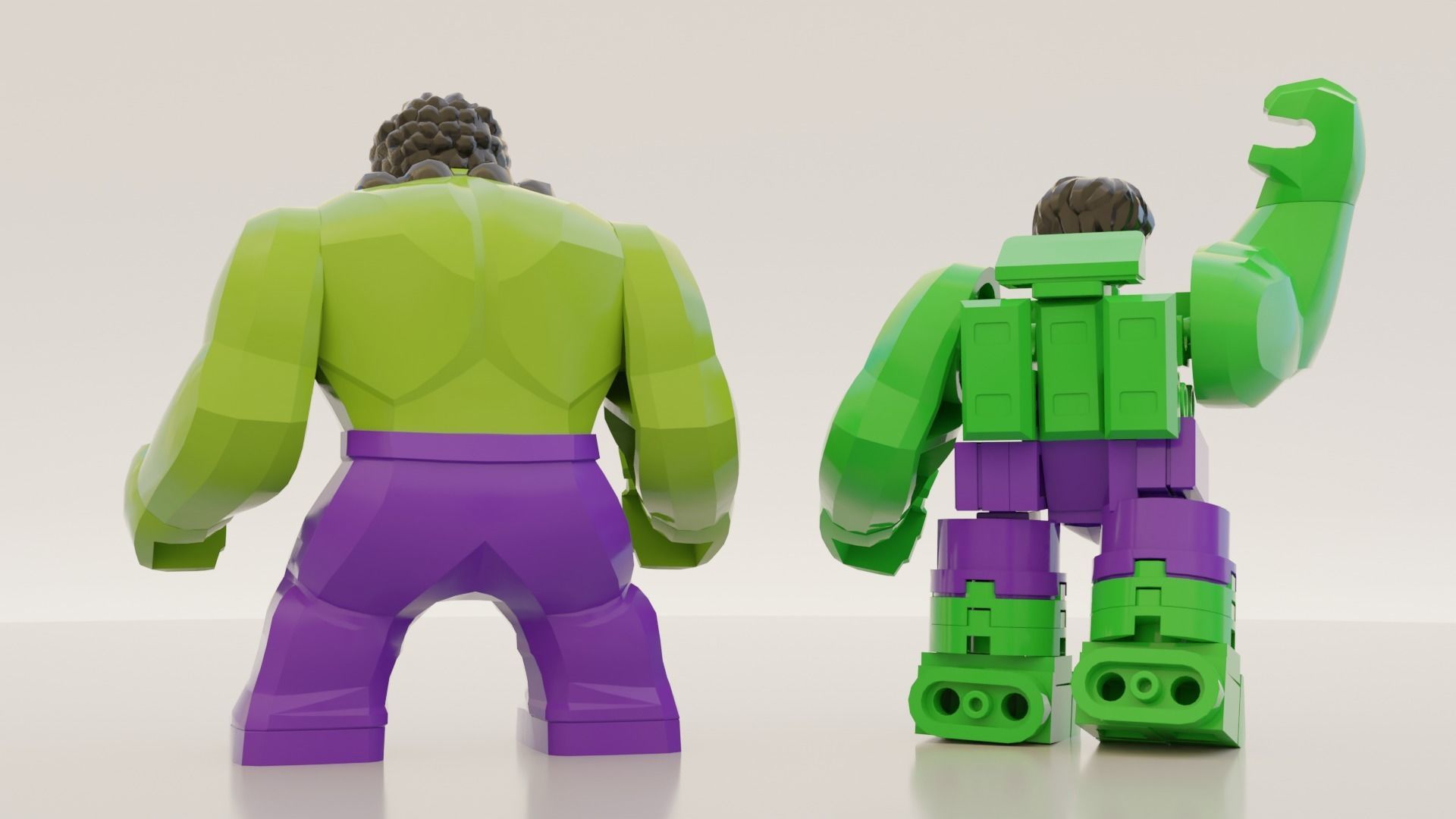 Lego Hulk mini pack 3D model | CGTrader
