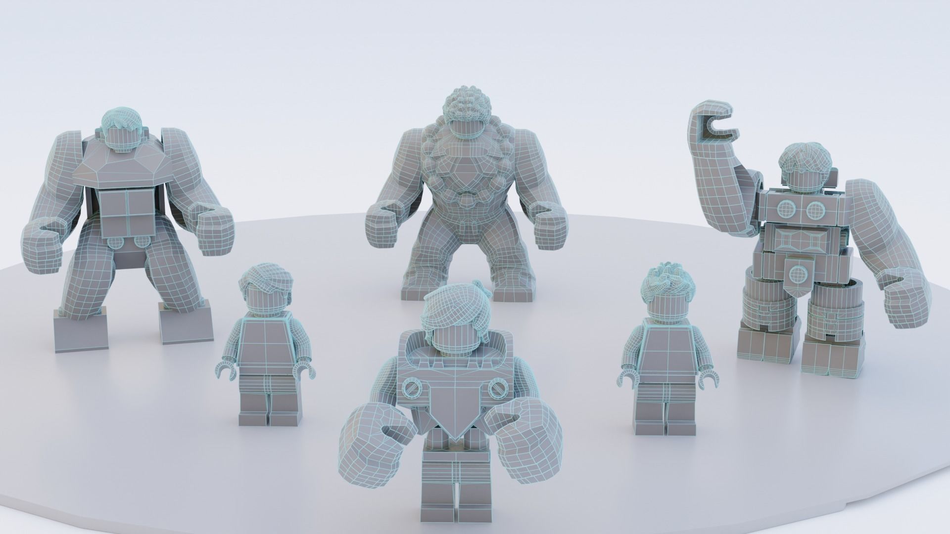Lego Hulk mini pack 3D model | CGTrader