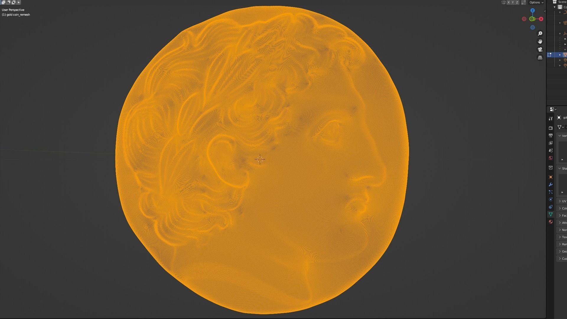 gold coin 3D model 3D printable | CGTrader