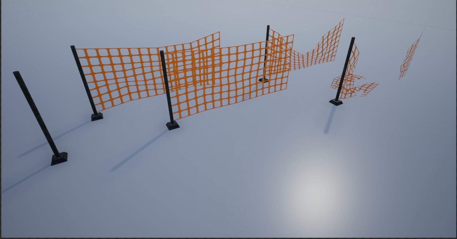 3D model Modular Safety Net Fences VR / AR / low-poly | CGTrader