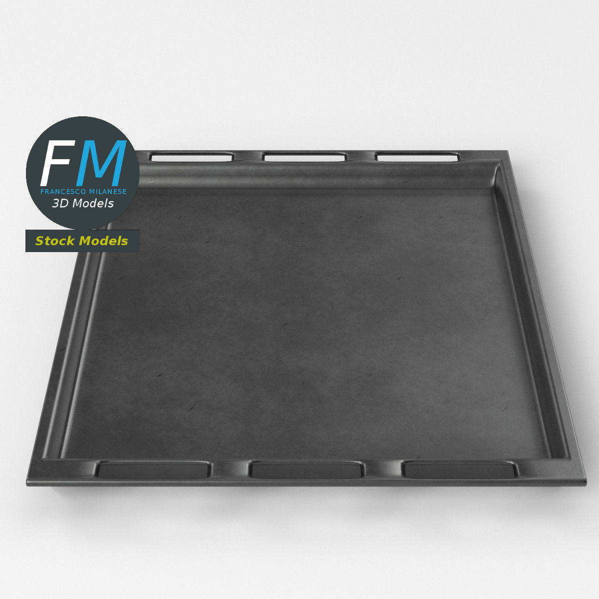 Oven drip pan 3D model | CGTrader