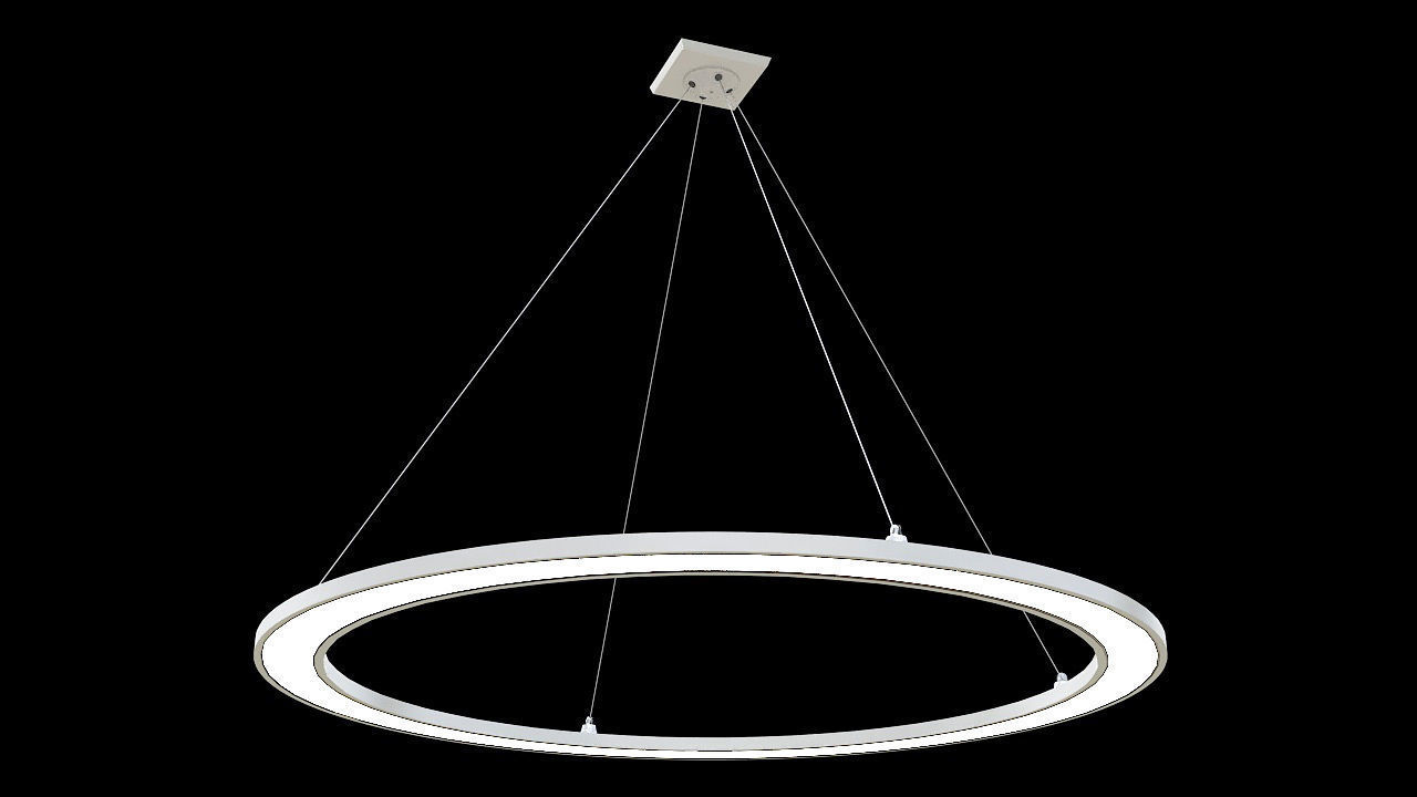 Ring led light ceiling mount 3D model | CGTrader