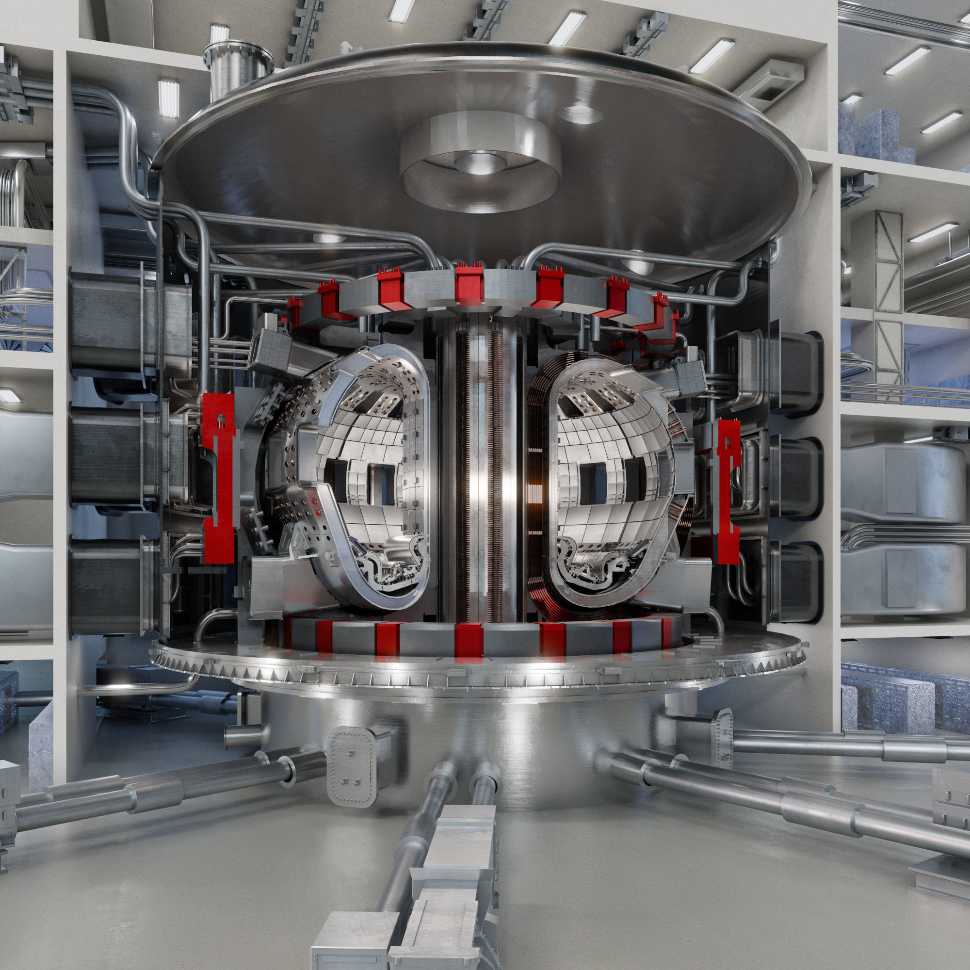 ITER thermonuclear reactor 3D model animated | CGTrader