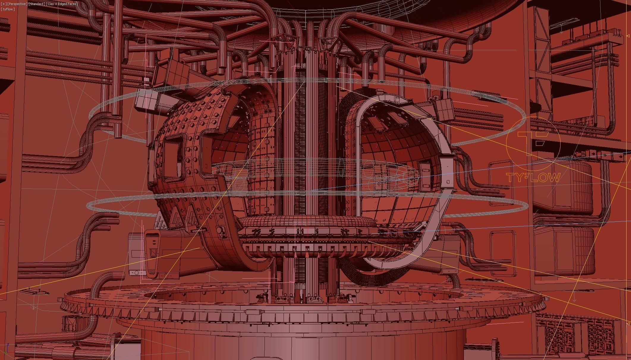 ITER thermonuclear reactor 3D model animated | CGTrader