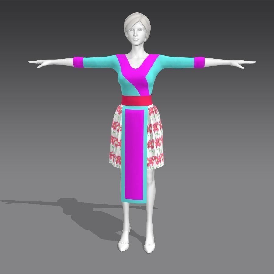 Clothes design for cartoon 3D 3D model | CGTrader