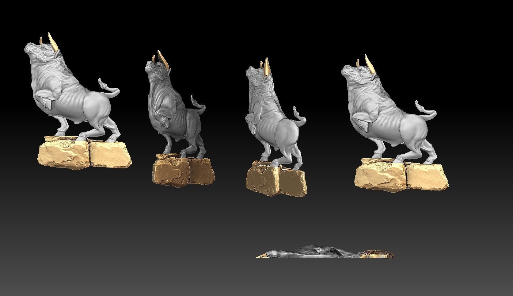 Taurus Zodiac Sign Jewelry pendant 3D model 3D printable | CGTrader