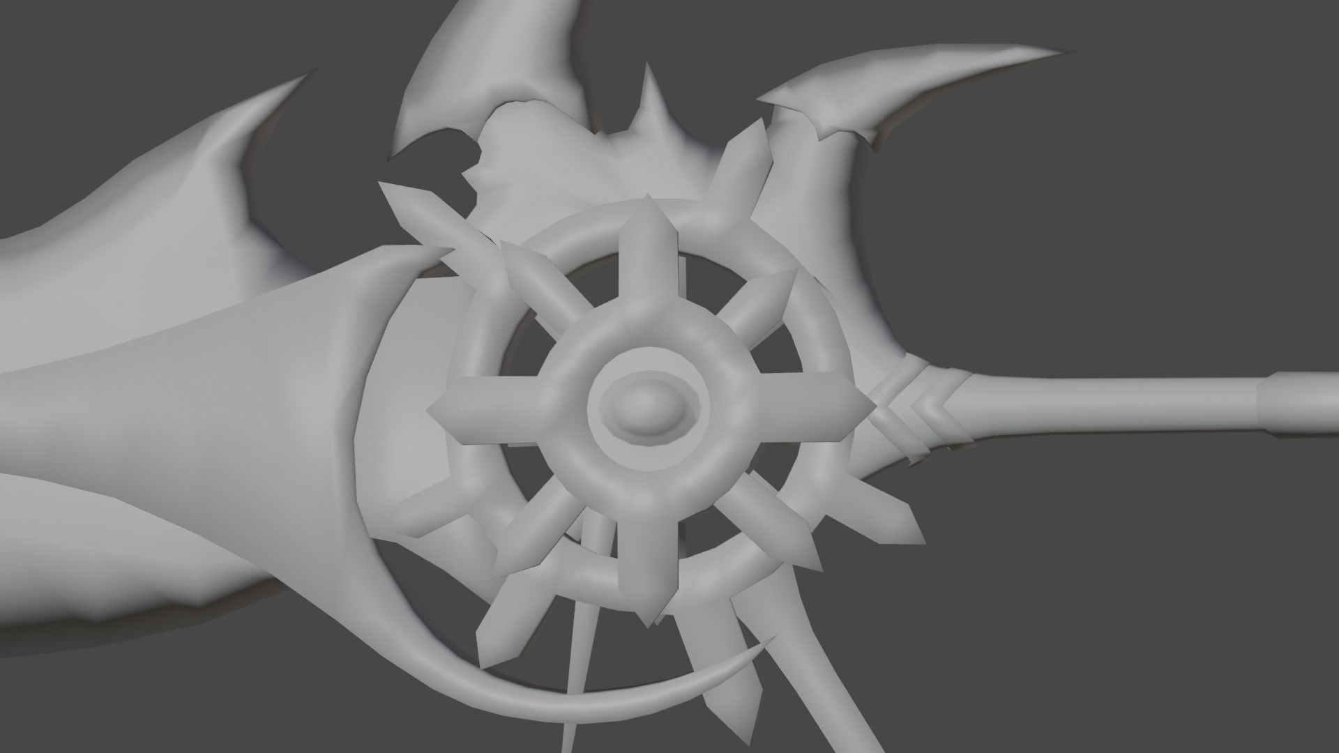 3D model Fantasy gear sword VR / AR / low-poly | CGTrader