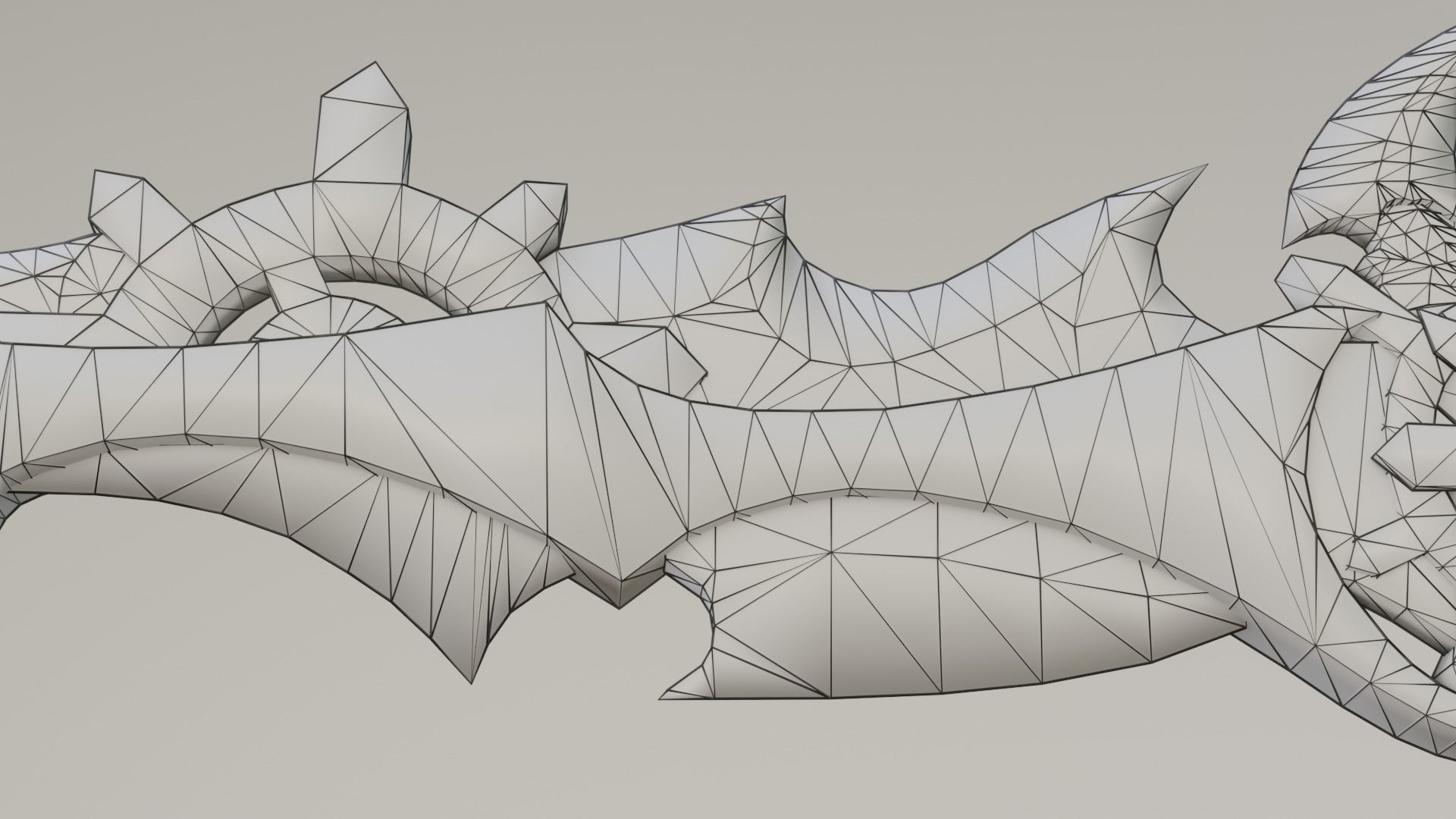 3D model Fantasy gear sword VR / AR / low-poly | CGTrader