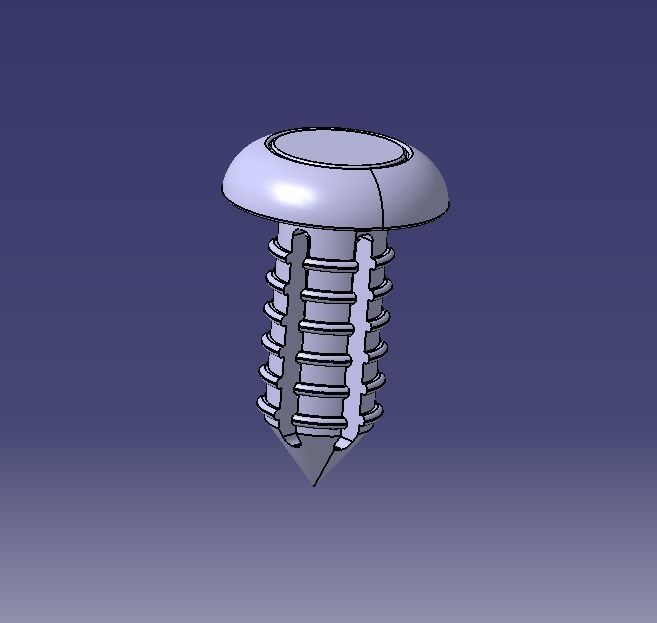Push Retainer Blind Rivet 3D model 3D printable | CGTrader
