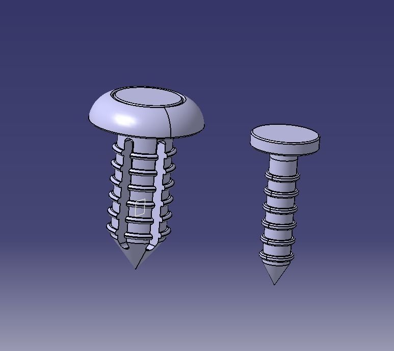 Push Retainer Blind Rivet 3D model 3D printable | CGTrader