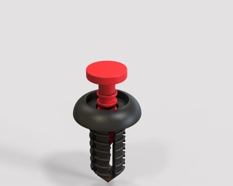 Push Retainer Blind Rivet 3D model 3D printable | CGTrader