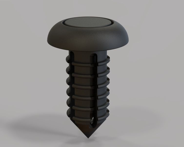 Push Retainer Blind Rivet 3D model 3D printable | CGTrader