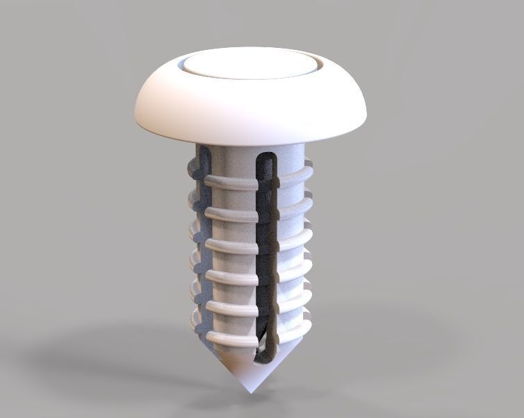 Push Retainer Blind Rivet 3D model 3D printable | CGTrader
