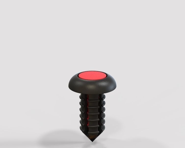 Push Retainer Blind Rivet 3D model 3D printable | CGTrader