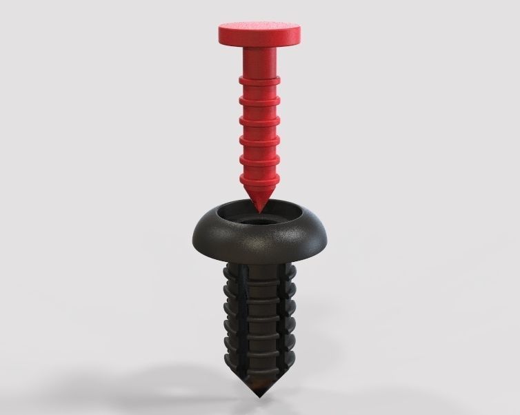 Push Retainer Blind Rivet 3D model 3D printable | CGTrader