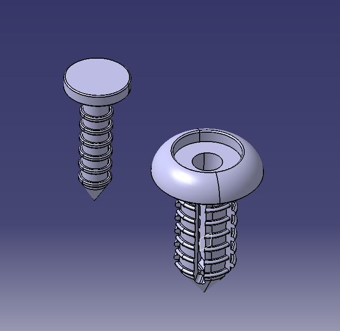 Push Retainer Blind Rivet 3D model 3D printable | CGTrader