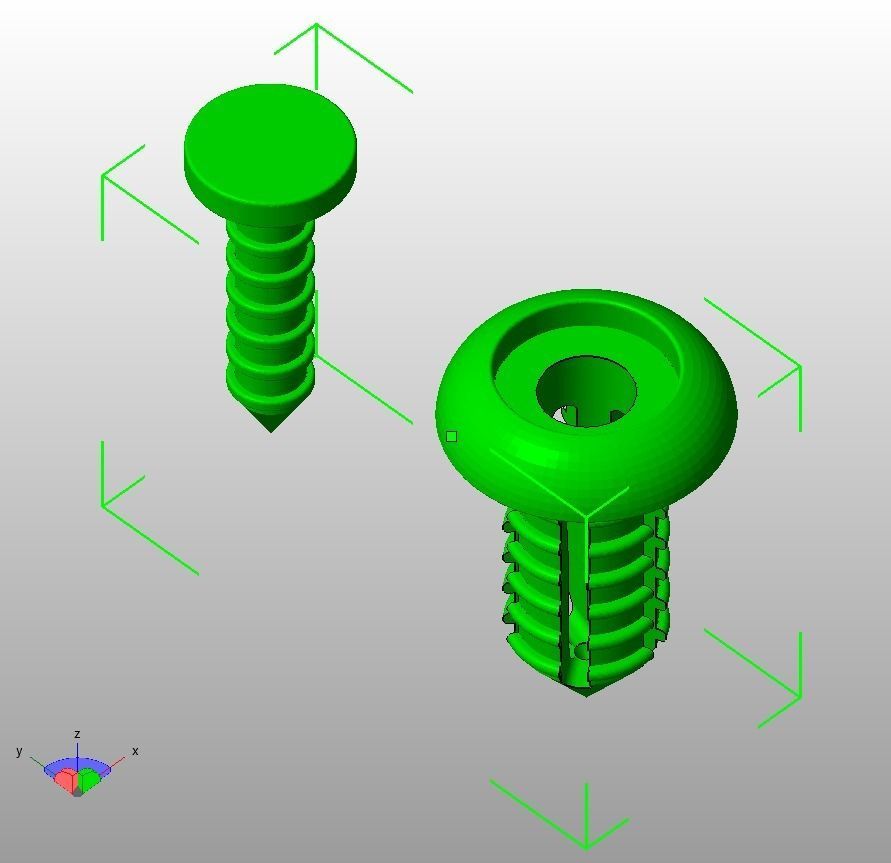 Push Retainer Blind Rivet 3D model 3D printable | CGTrader