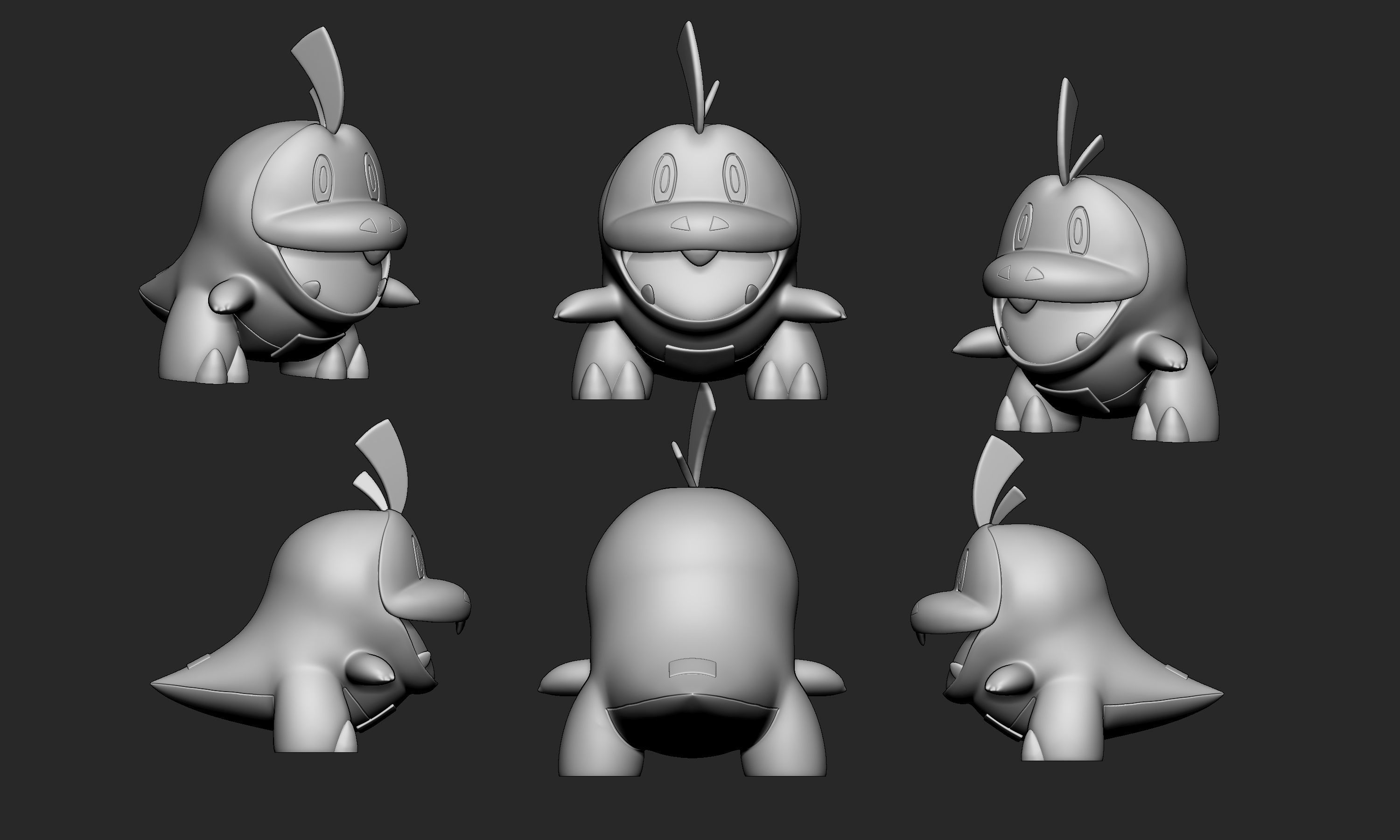 Pokemon - Fuecoco with 2 poses 3D model 3D printable | CGTrader