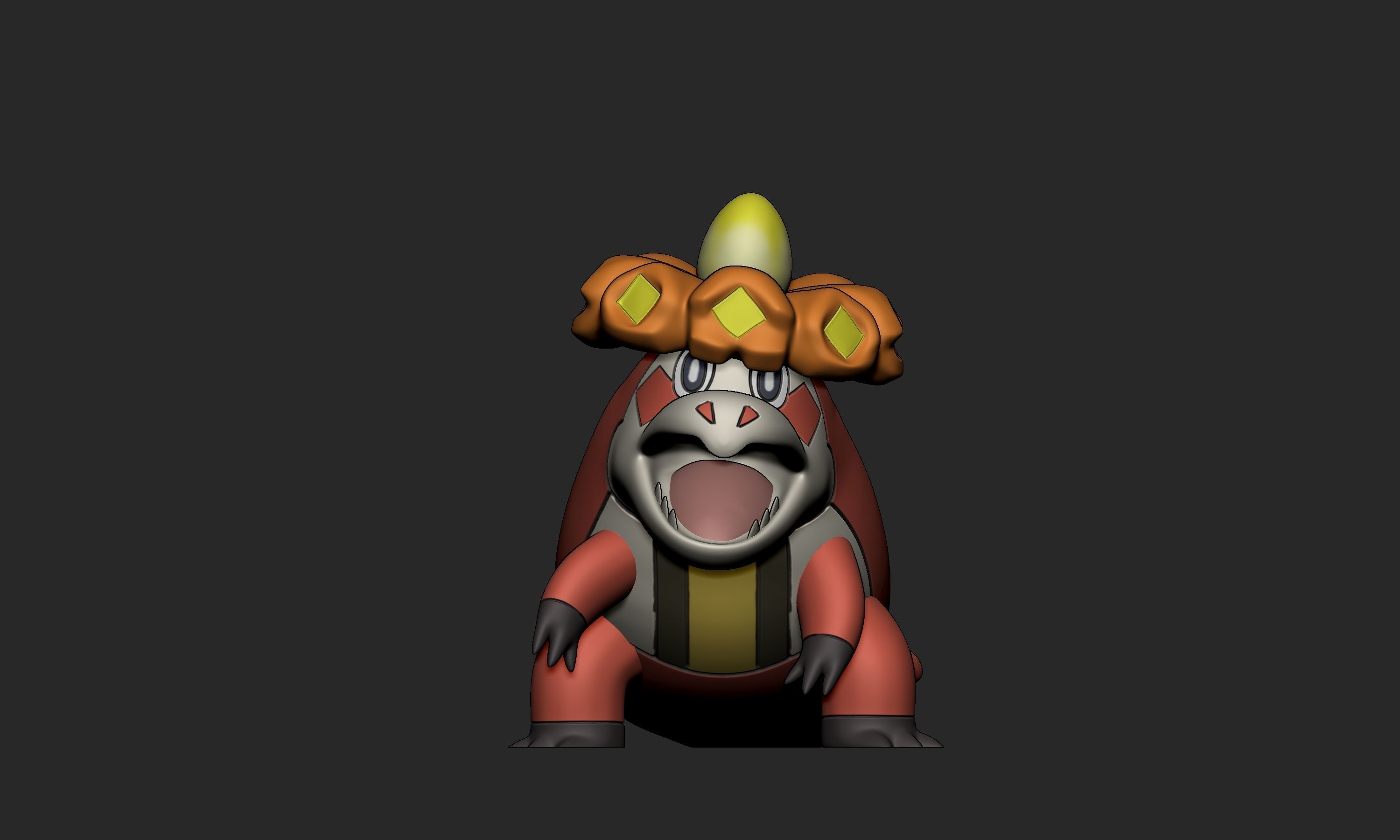 Pokemon - Crocalor with 2 poses 3D model 3D printable | CGTrader