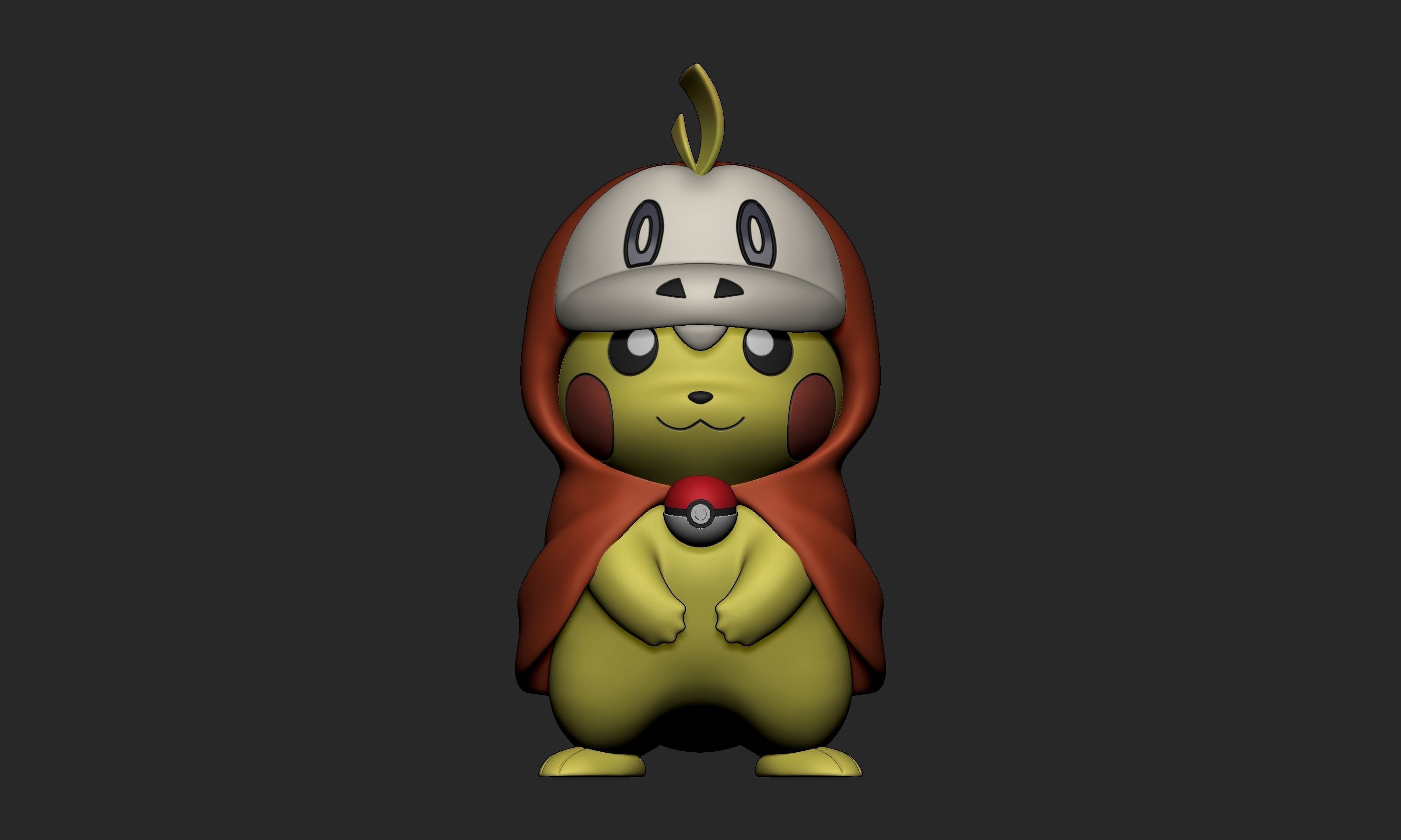 Pokemon - Pikachu Cosplay Fuecoco free 3D model 3D printable | CGTrader