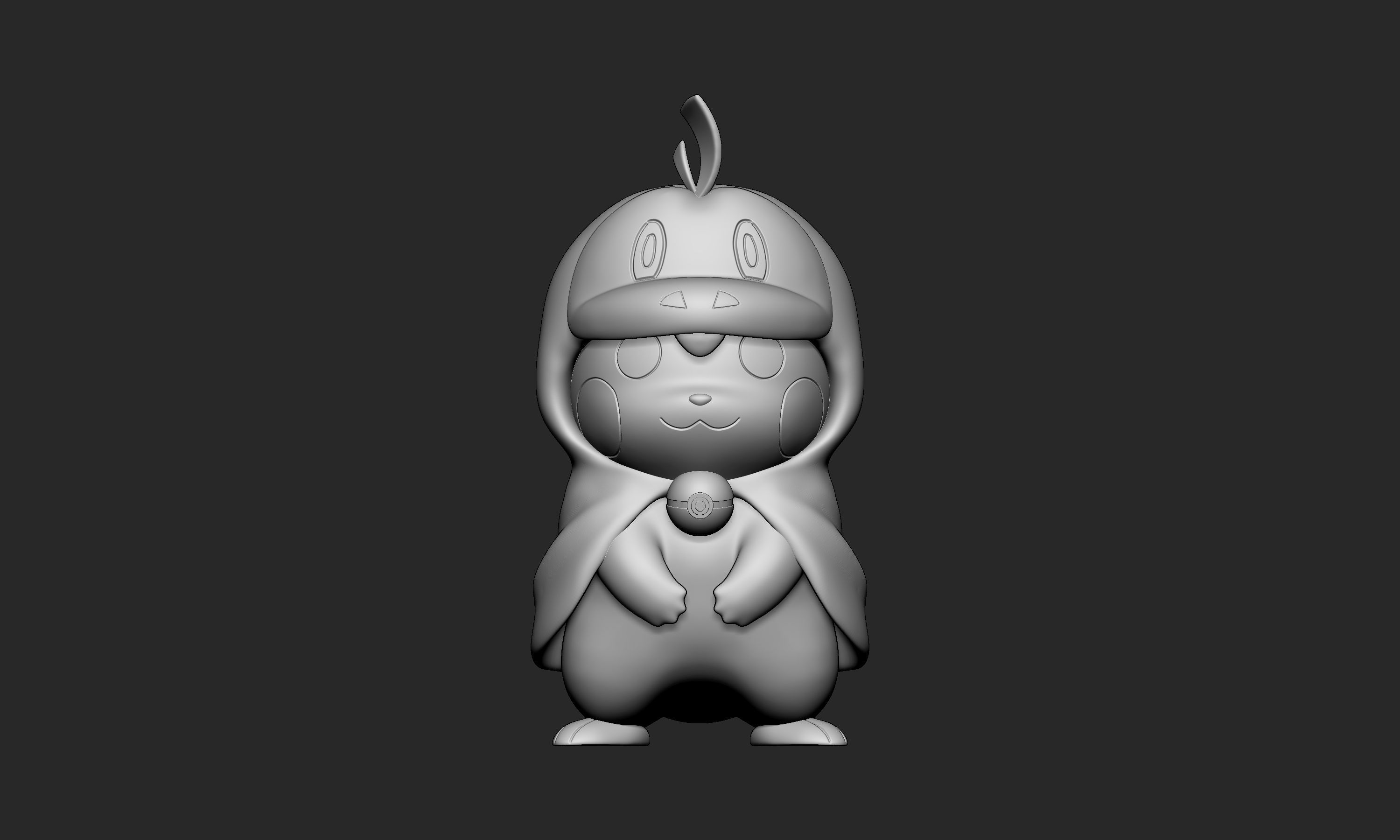 Pokemon - Pikachu Cosplay Fuecoco free 3D model 3D printable | CGTrader