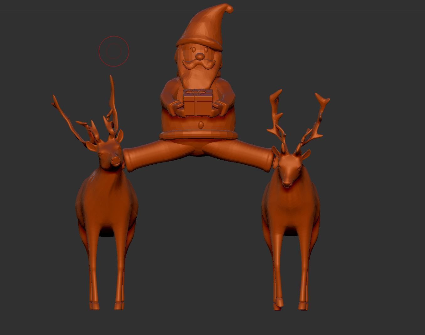 Santa 3d model reindeer and claus 3D model 3D printable | CGTrader